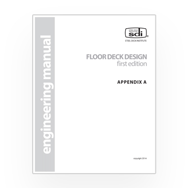 Appendix A: Tables for 33 ksi deck – Floor Deck Design Manual, First ...