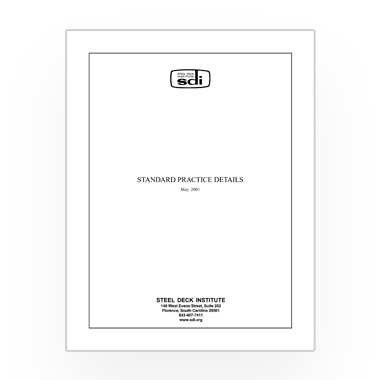 Standard Practice Details – No. SPD2 - Steel Deck Institute
