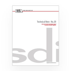 TN. 20 - Diaphragm Tables on Wood Supports Framing - Steel Deck Institute