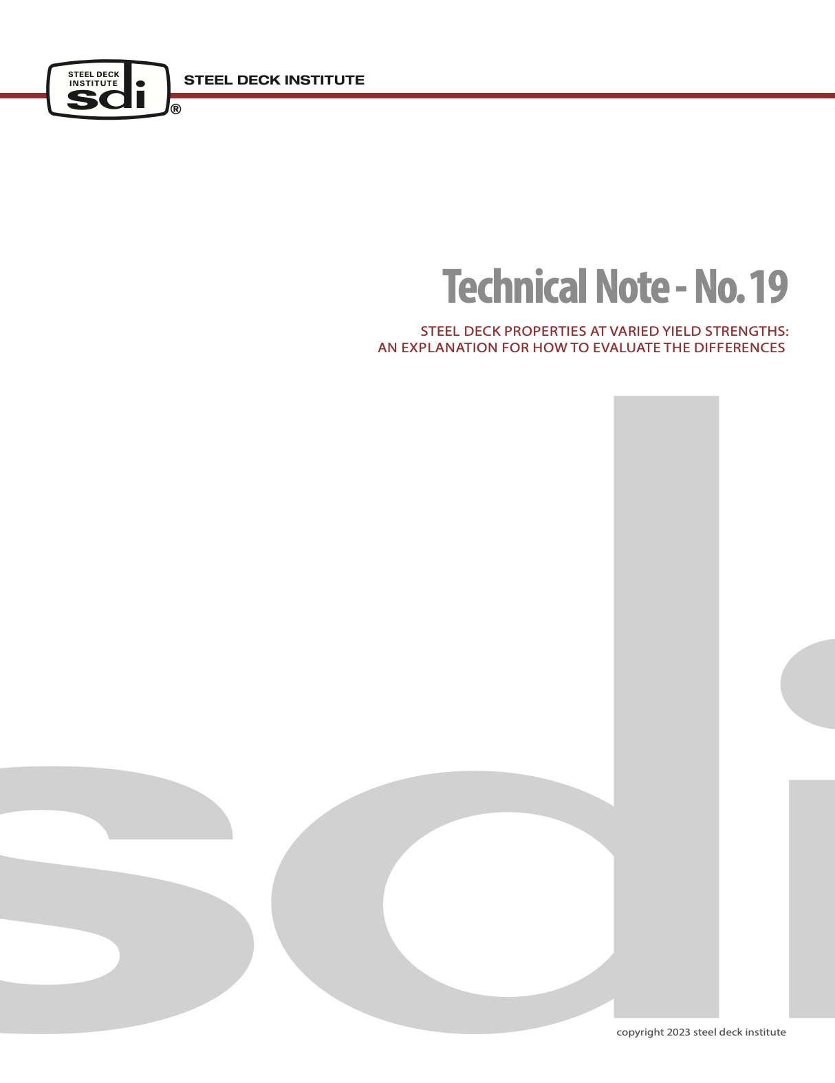 Deck Section Properties: How They’re Determined and Their Impact on Load Capacity - Steel Deck ...